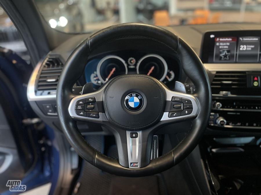 Blue BMW X3 2017 in Vilnius, with an engine capacity of 3.00 L and mileage of 192 thousand km for 26991 €, photo 17 on AUTOMOTO.COM.LV