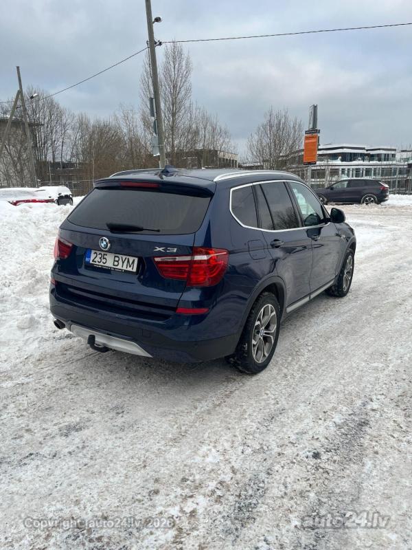 Blue BMW X3 2018 in Tallinn, with an engine capacity of 2.00 L and mileage of 95 thousand km for 25900 €, photo 3 on AUTOMOTO.COM.LV