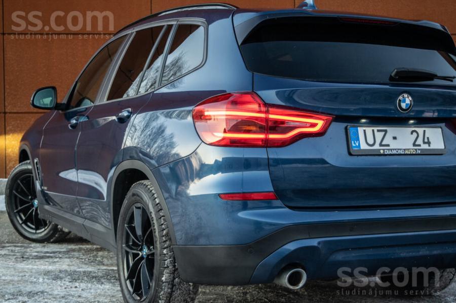 Blue BMW X3 2018 in Riga, with an engine capacity of 2.00 L and mileage of 240 thousand km for 23000 €, photo 14 on AUTOMOTO.COM.LV