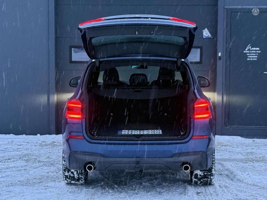 Blue BMW X3 2018 in Kaunas, with an engine capacity of 2.00 L and mileage of 193 thousand km for 22999 €, photo 12 on AUTOMOTO.COM.LV
