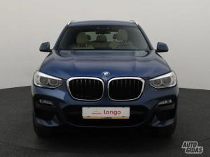 Blue BMW X3 2018 in Vilnius, with an engine capacity of 3.00 L and mileage of 242 thousand km for 24999 €, photo 4 on AUTOMOTO.COM.LV