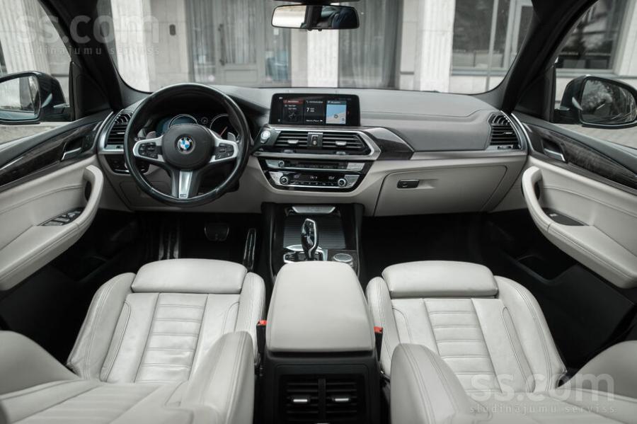 Blue BMW X3 2018 in Jurmala, with an engine capacity of 3.00 L and mileage of 170 thousand km for 25900 €, photo 13 on AUTOMOTO.COM.LV