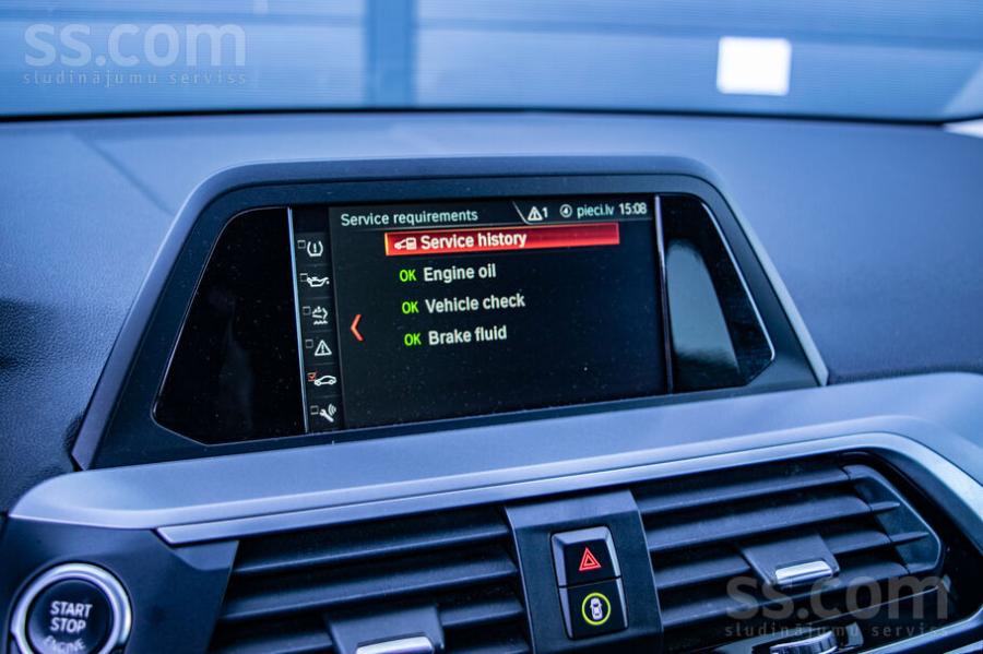 Синий БМВ Х3 2018 в Рига, объемом двигателя 2.00 л и пробегом 240 тыс. км за 19770 €, фото 33 на AUTOMOTO.COM.LV