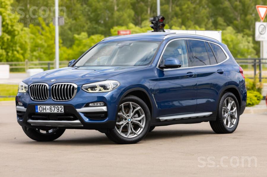 Blue BMW X3 2018 in Jelgava, with an engine capacity of 2.00 L and mileage of 0 thousand km for 19950 €, photo 1 on AUTOMOTO.COM.LV