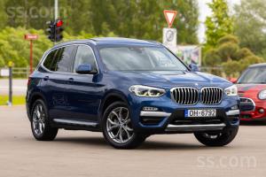 Blue BMW X3 2018 in Jelgava, with an engine capacity of 2.00 L and mileage of 0 thousand km for 19950 €, photo 4 on AUTOMOTO.COM.LV