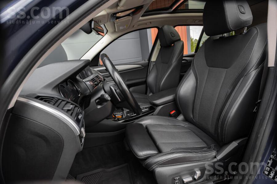 Blue BMW X3 2018 in Jelgava, with an engine capacity of 2.00 L and mileage of 0 thousand km for 19950 €, photo 15 on AUTOMOTO.COM.LV