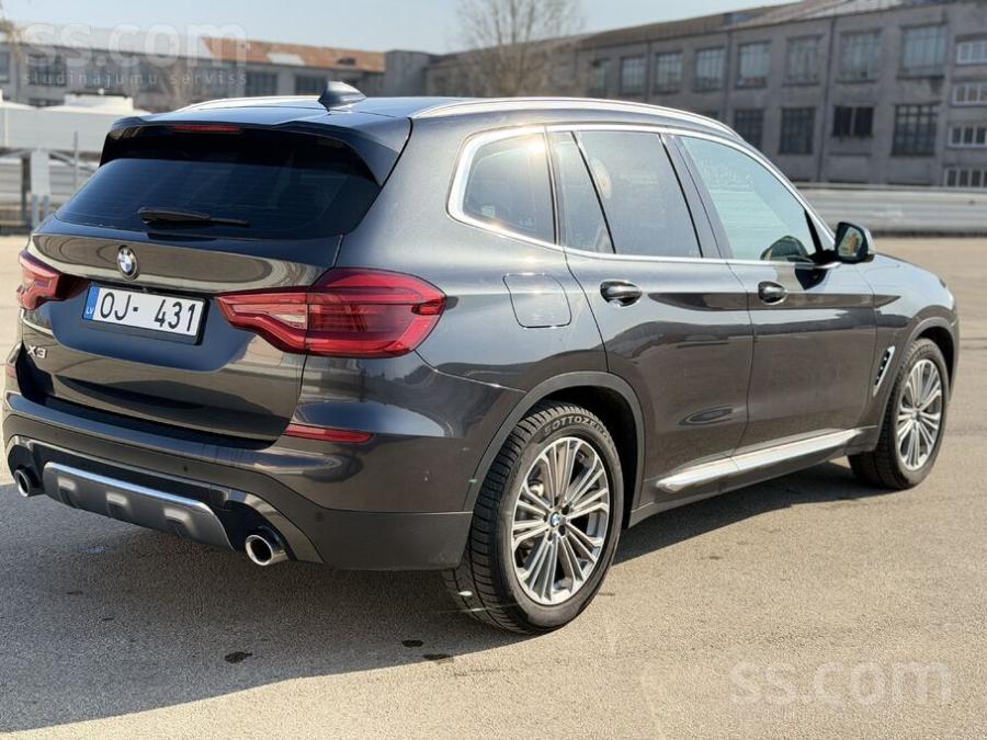 Blue BMW X3 2018 in Riga, with an engine capacity of 2.00 L and mileage of 205 thousand km for 21800 €, photo 10 on AUTOMOTO.COM.LV