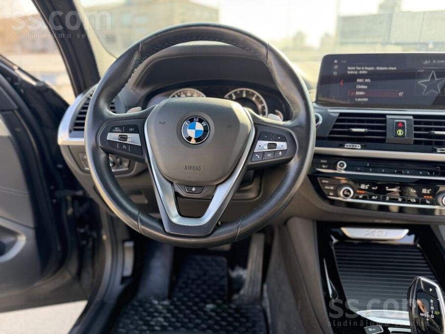 Blue BMW X3 2018 in Riga, with an engine capacity of 2.00 L and mileage of 205 thousand km for 21800 €, photo 13 on AUTOMOTO.COM.LV