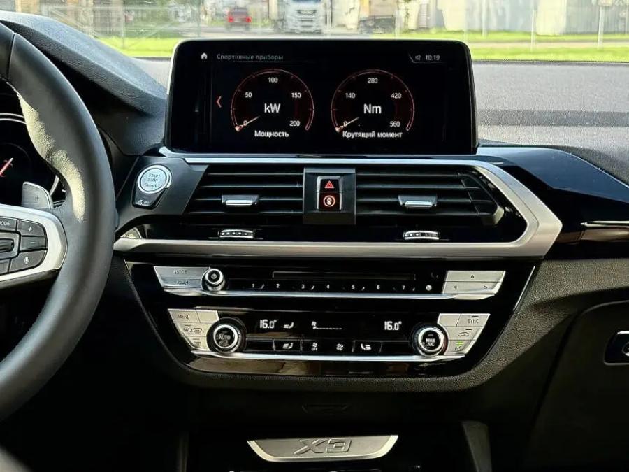 Blue BMW X3 2018 in Riga, with an engine capacity of 2.00 L and mileage of 189 thousand km for 24900 €, photo 12 on AUTOMOTO.COM.LV
