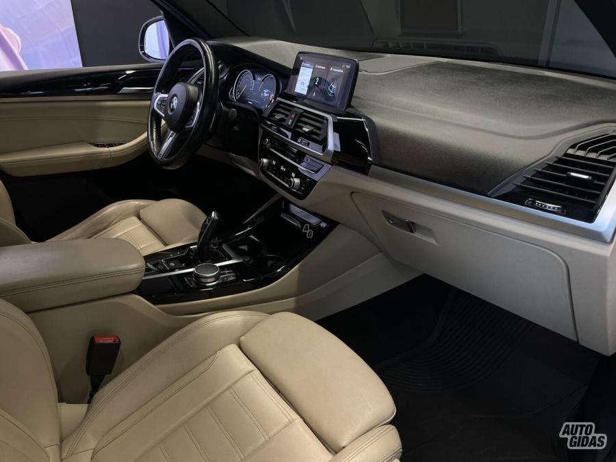 Blue BMW X3 2018 in Klaipeda, with an engine capacity of 2.00 L and mileage of 170 thousand km for 22551 €, photo 13 on AUTOMOTO.COM.LV