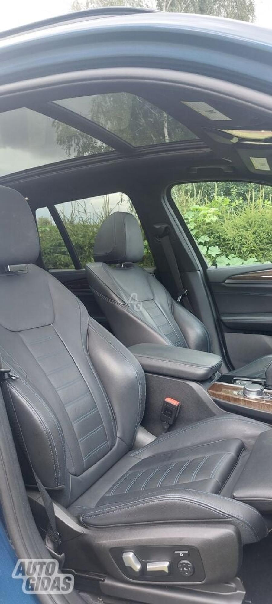 Blue BMW X3 2018 in Kaunas, with an engine capacity of 3.00 L and mileage of 250 thousand km for 24700 €, photo 11 on AUTOMOTO.COM.LV