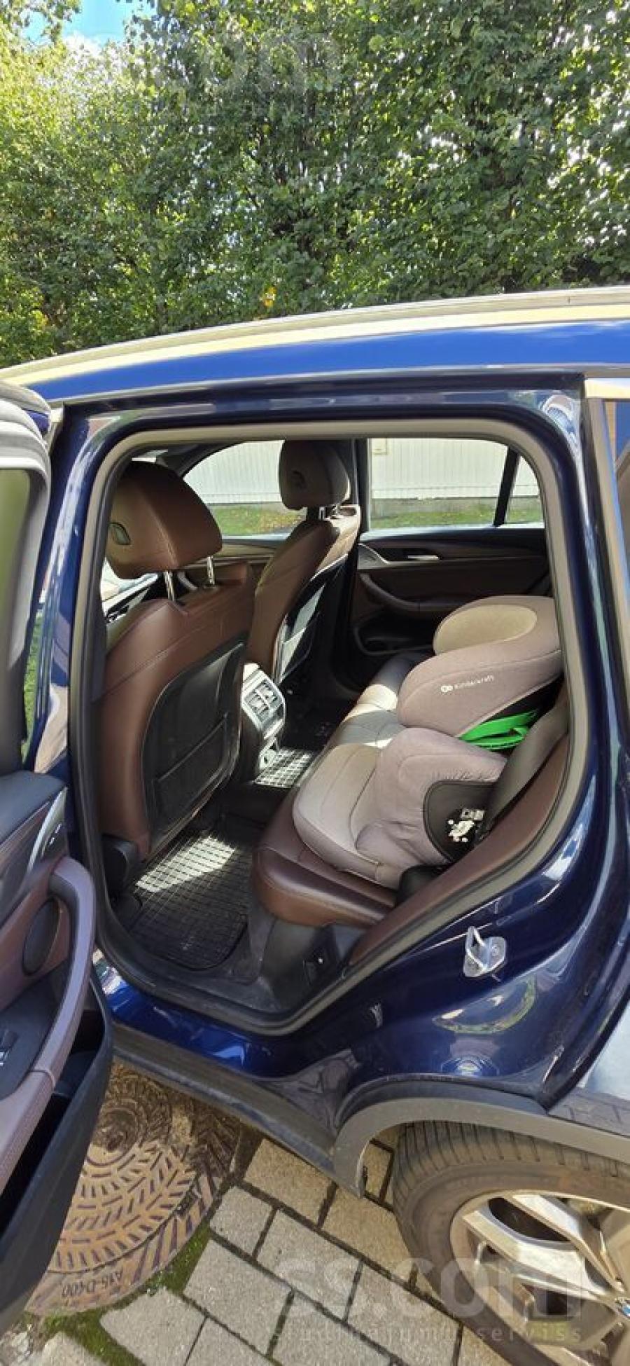 Zils BMW X3 2018 Rīga, ar dzinēja tilpumu 2.00 L un nobraukumu 77 tūkst. km par 23000 €, foto 12 vietnē AUTOMOTO.COM.LV