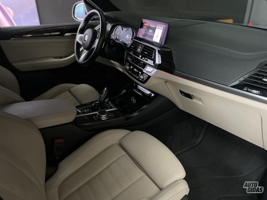 Blue BMW X3 2019 in Klaipeda, with an engine capacity of 3.00 L and mileage of 163 thousand km for 29991 €, photo 14 on AUTOMOTO.COM.LV