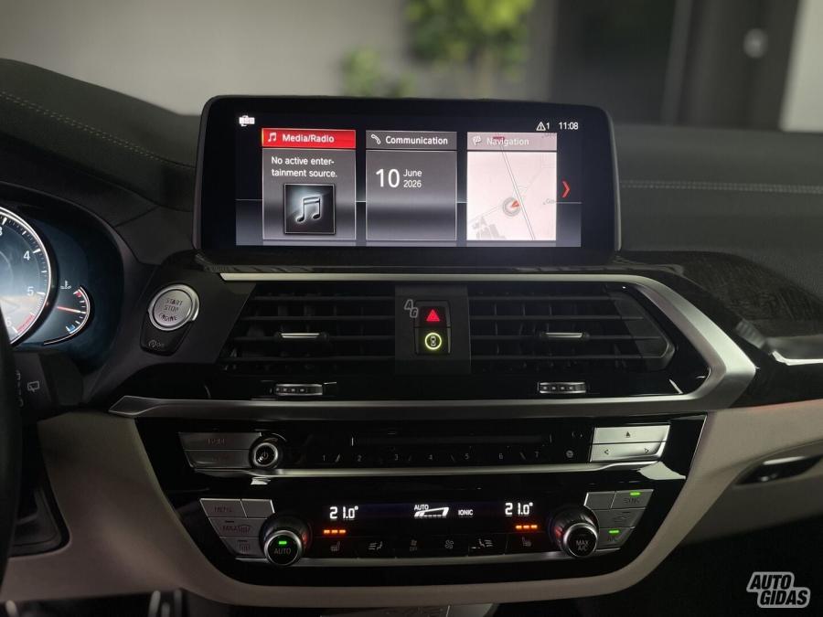 Blue BMW X3 2019 in Klaipeda, with an engine capacity of 3.00 L and mileage of 163 thousand km for 29991 €, photo 18 on AUTOMOTO.COM.LV
