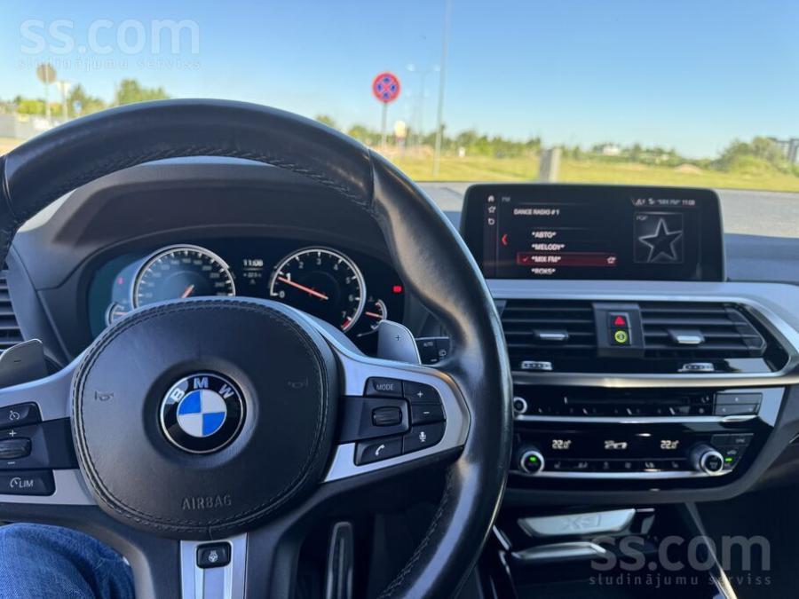 Blue BMW X3 2019 in Riga, with an engine capacity of 2.00 L and mileage of 119 thousand km for 25000 €, photo 7 on AUTOMOTO.COM.LV