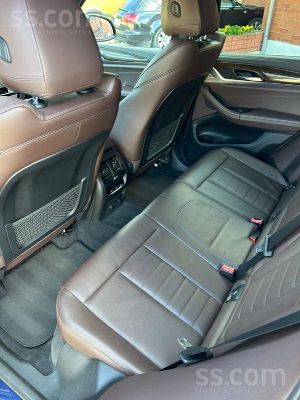 Blue BMW X3 2019 in Riga, with an engine capacity of 3.00 L and mileage of 227 thousand km for 23500 €, photo 8 on AUTOMOTO.COM.LV