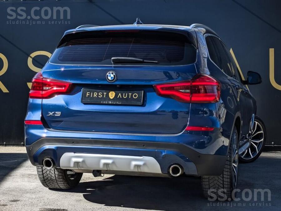 Blue BMW X3 2020 in Tukums, with an engine capacity of 1.60 L and mileage of 191 thousand km for 21990 €, photo 5 on AUTOMOTO.COM.LV