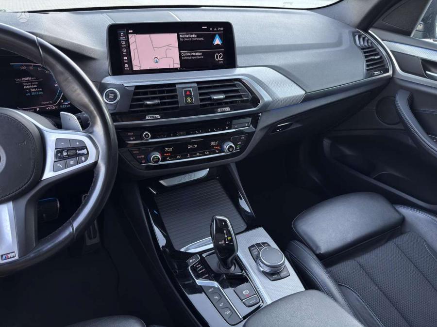 Blue BMW X3 2020 in Taurage, with an engine capacity of 2.00 L and mileage of 201 thousand km for 24500 €, photo 15 on AUTOMOTO.COM.LV