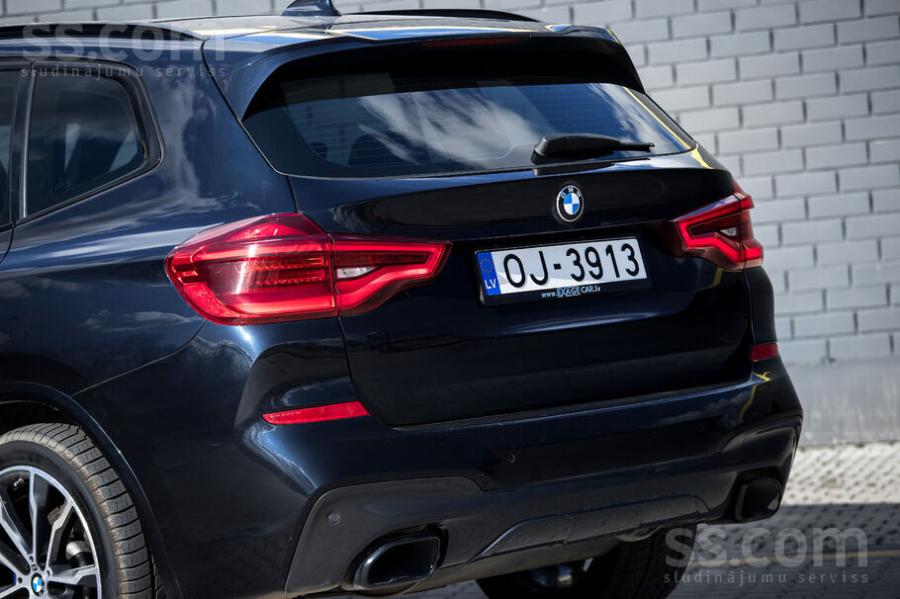 Blue BMW X3 2020 in Tukums, with an engine capacity of 3.00 L and mileage of 189 thousand km for 26990 €, photo 7 on AUTOMOTO.COM.LV