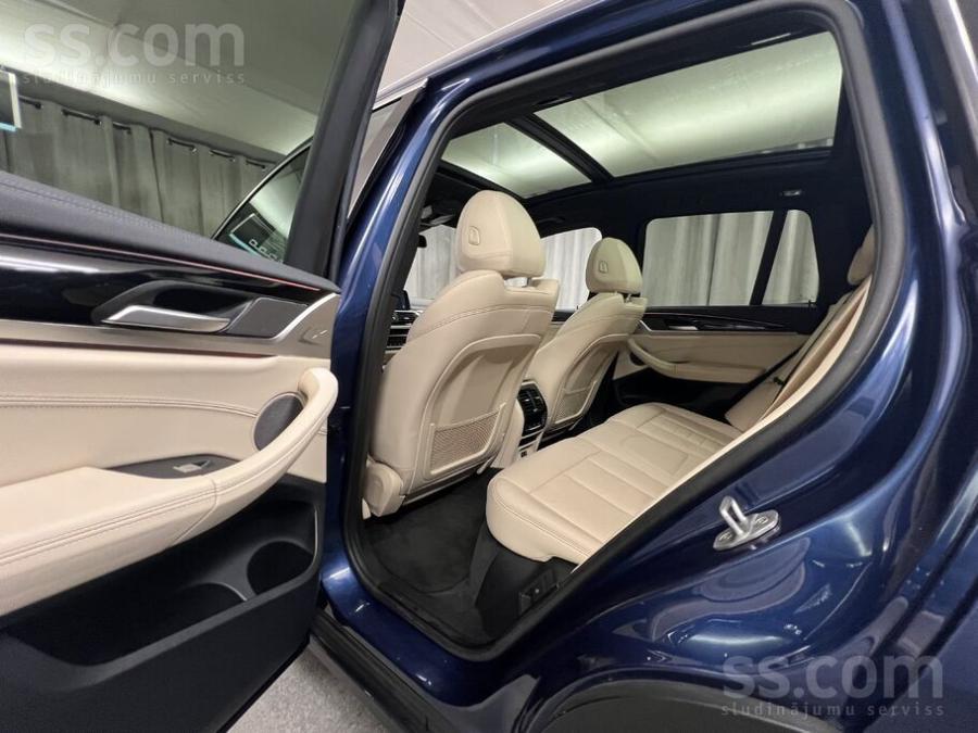 Blue BMW X3 2021 in Riga, with an engine capacity of 2.00 L and mileage of 133 thousand km for 28490 €, photo 9 on AUTOMOTO.COM.LV