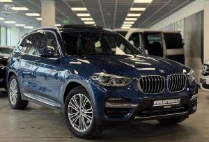 Blue BMW X3 2021 in Klaipeda, with an engine capacity of 2.00 L and mileage of 234 thousand km for 27900 €, photo  on AUTOMOTO.COM.LV