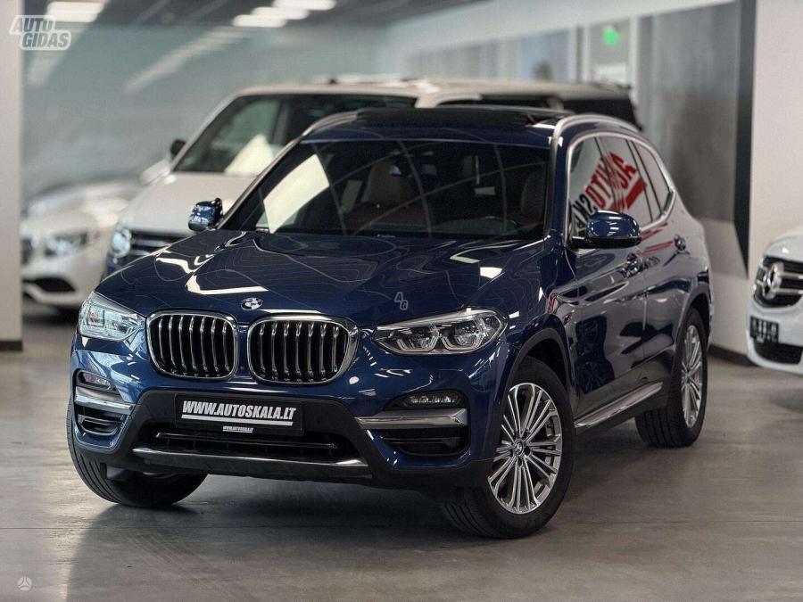 Blue BMW X3 2021 in Klaipeda, with an engine capacity of 2.00 L and mileage of 234 thousand km for 27900 €, photo 7 on AUTOMOTO.COM.LV