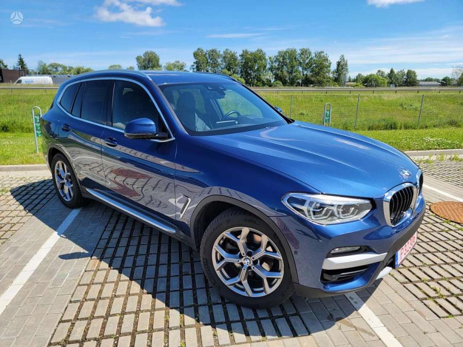 Синий БМВ Х3 2021 в Вильнюс, объемом двигателя 2.00 л и пробегом 58 тыс. км за 29900 €, фото 1 на AUTOMOTO.COM.LV