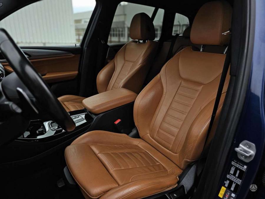 Blue BMW X3 2021 in Rokiskis, with an engine capacity of 2.00 L and mileage of 248 thousand km for 18950 €, photo 25 on AUTOMOTO.COM.LV