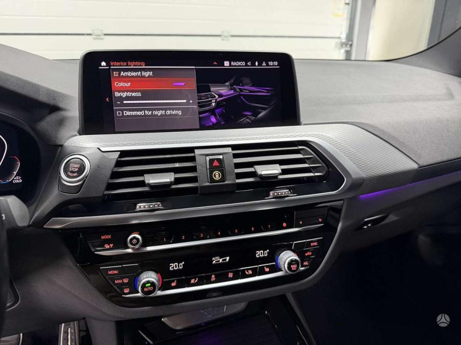 Blue BMW X3 2021 in Utena, with an engine capacity of 2.00 L and mileage of 208 thousand km for 26250 €, photo 17 on AUTOMOTO.COM.LV