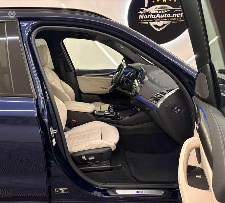 Blue BMW X3 2021 in Marijampole, with an engine capacity of 2.99 L and mileage of 232 thousand km for 33650 €, photo 20 on AUTOMOTO.COM.LV