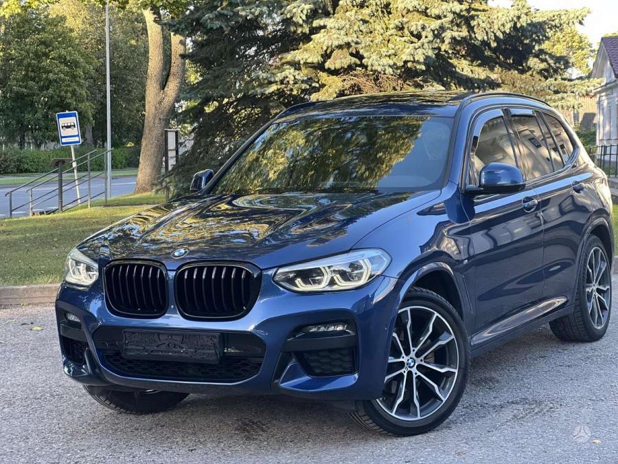 Blue BMW X3 2021 in Ukmerge, with an engine capacity of 2.00 L and mileage of 265 thousand km for 24750 €, photo 1 on AUTOMOTO.COM.LV