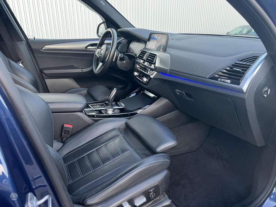 Blue BMW X3 2021 in Ukmerge, with an engine capacity of 2.00 L and mileage of 265 thousand km for 24750 €, photo 21 on AUTOMOTO.COM.LV
