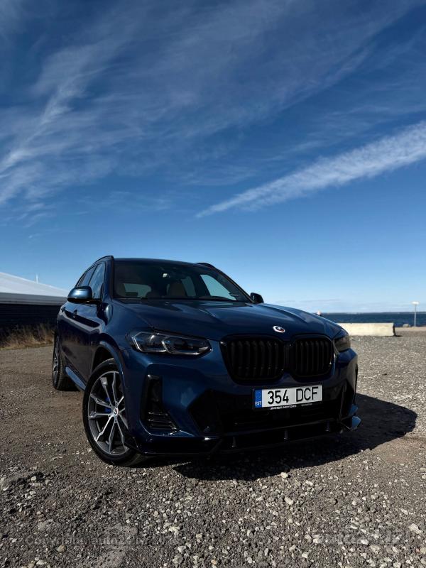 Zils BMW X3 2022 Tallina, ar dzinēja tilpumu 2.00 L un nobraukumu 77 tūkst. km par 45900 €, foto  vietnē AUTOMOTO.COM.LV