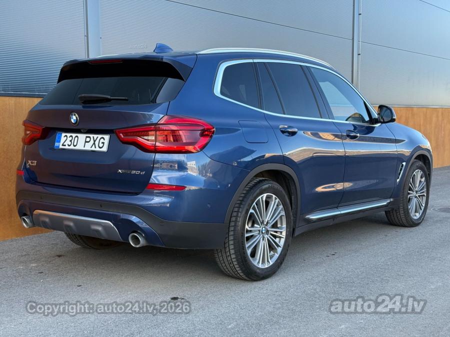 Blue BMW X3 2022 in Tallinn, with an engine capacity of 3.00 L and mileage of 129 thousand km for 37900 €, photo 3 on AUTOMOTO.COM.LV