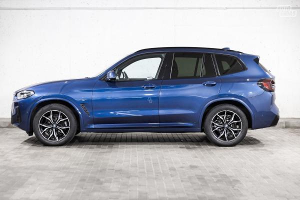 Blue BMW X3 2022 in Vilnius, with an engine capacity of 2.00 L and mileage of 112 thousand km for 37491 €, photo 4 on AUTOMOTO.COM.LV