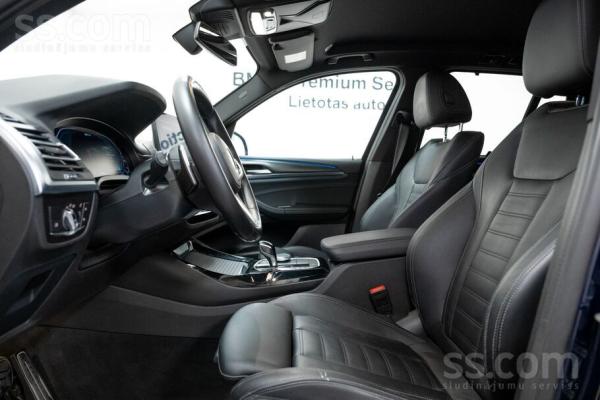 Blue BMW X3 2022 in Riga, with an engine capacity of 2.00 L and mileage of 117 thousand km for 36500 €, photo 6 on AUTOMOTO.COM.LV