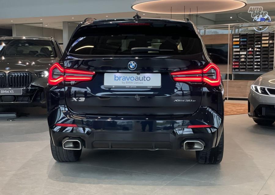 Blue BMW X3 2022 in Klaipeda, with an engine capacity of 2.00 L and mileage of 89 thousand km for 41881 €, photo 6 on AUTOMOTO.COM.LV