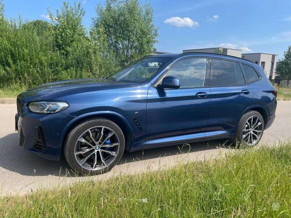 Blue BMW X3 2023 in Vilnius, with an engine capacity of 2.99 L and mileage of 37 thousand km for 48500 €, photo 1 on AUTOMOTO.COM.LV