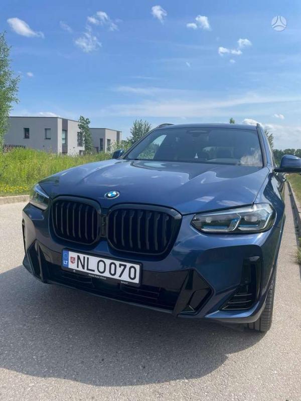 Blue BMW X3 2023 in Vilnius, with an engine capacity of 2.99 L and mileage of 37 thousand km for 48500 €, photo 2 on AUTOMOTO.COM.LV