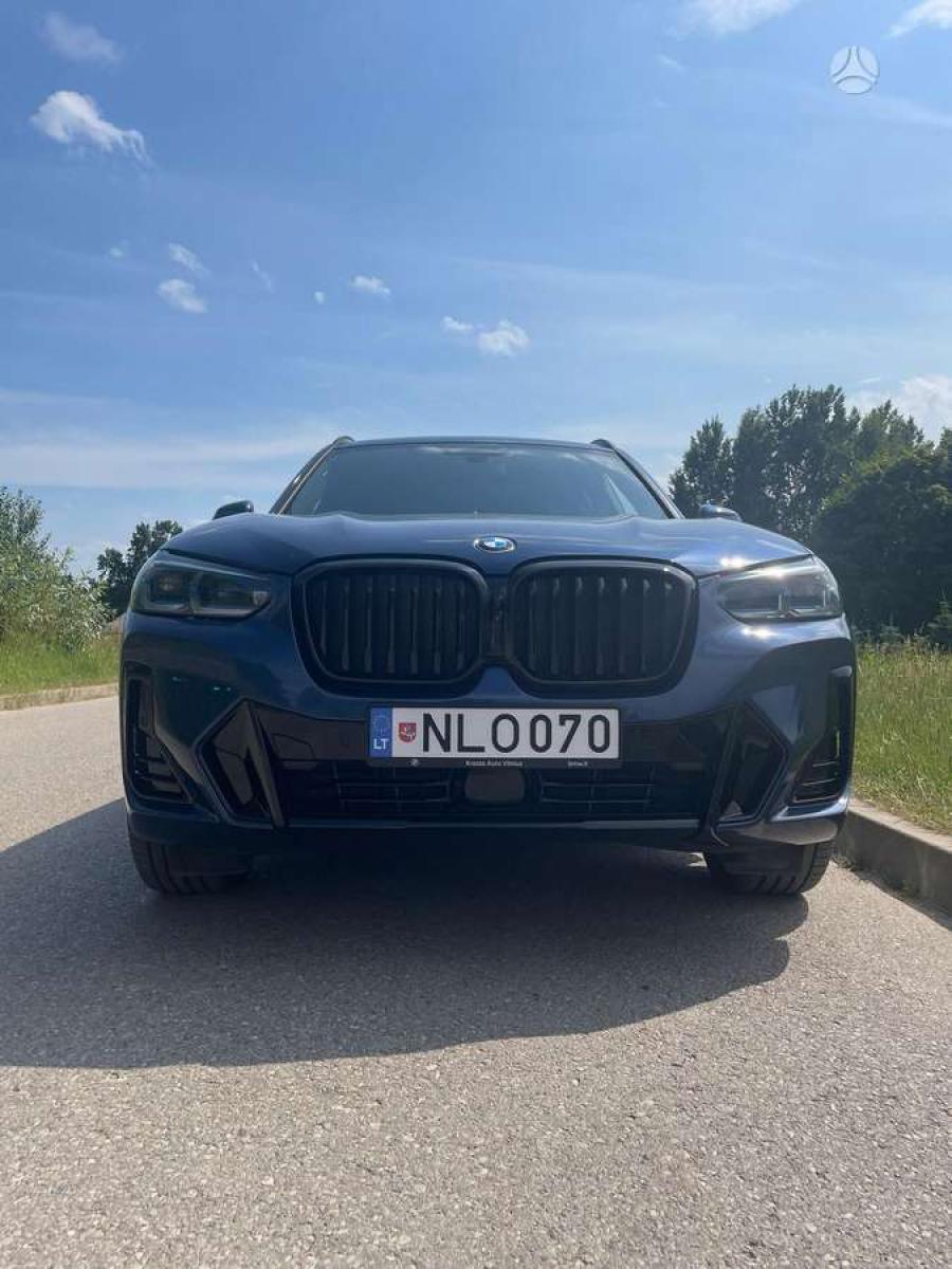 Blue BMW X3 2023 in Vilnius, with an engine capacity of 2.99 L and mileage of 37 thousand km for 48500 €, photo 7 on AUTOMOTO.COM.LV