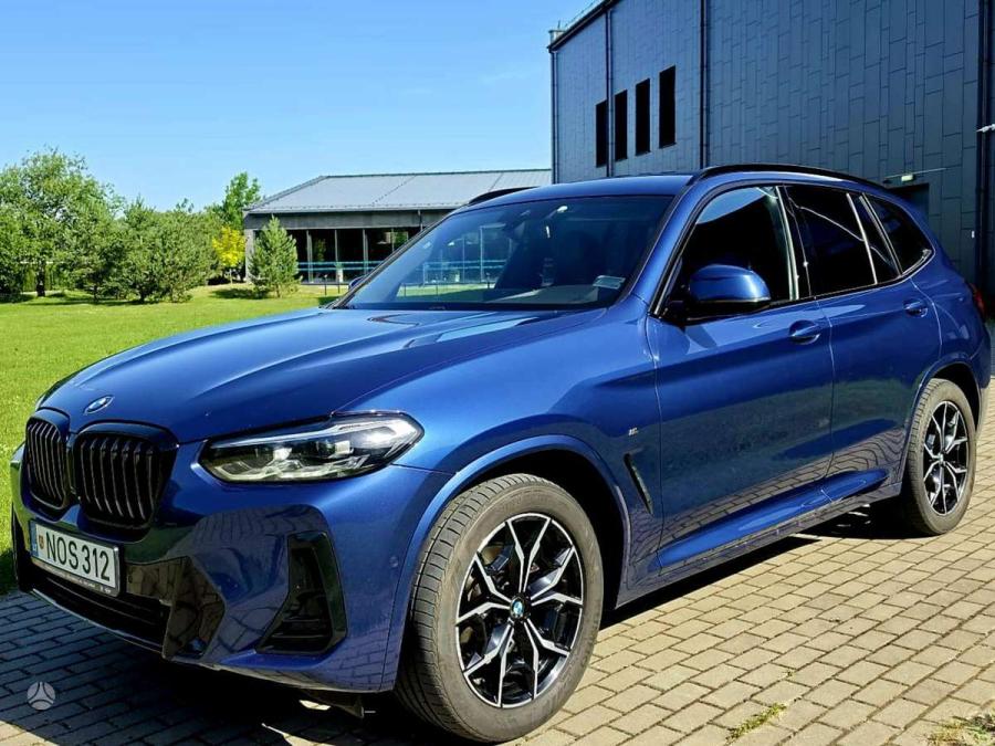 Blue BMW X3 2023 in Taurage, with an engine capacity of 2.00 L and mileage of 243 thousand km for 28900 €, photo 3 on AUTOMOTO.COM.LV