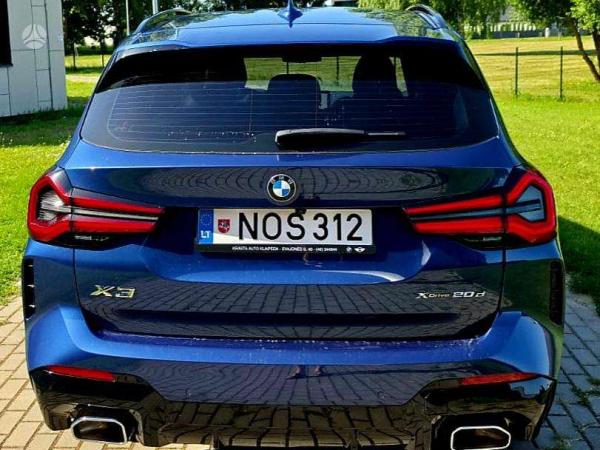 Blue BMW X3 2023 in Taurage, with an engine capacity of 2.00 L and mileage of 243 thousand km for 28900 €, photo 6 on AUTOMOTO.COM.LV