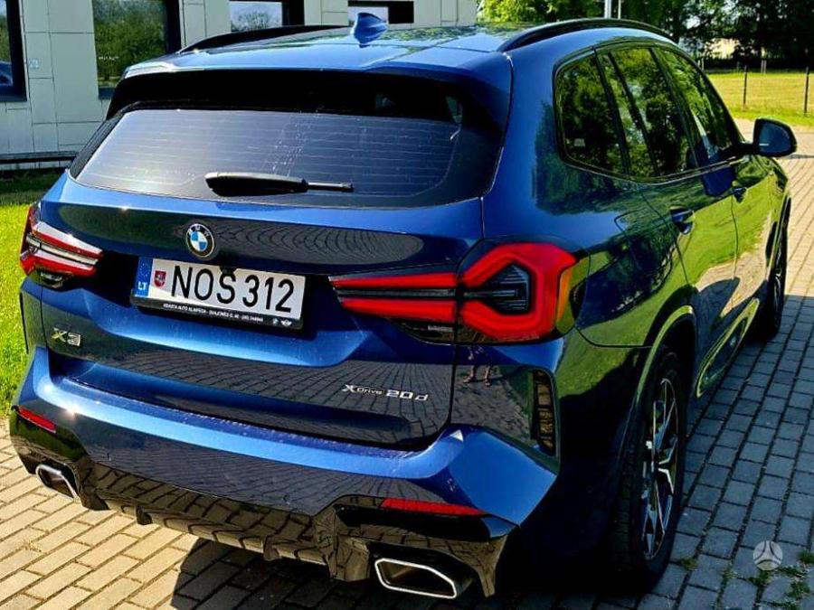 Blue BMW X3 2023 in Taurage, with an engine capacity of 2.00 L and mileage of 243 thousand km for 28900 €, photo 11 on AUTOMOTO.COM.LV