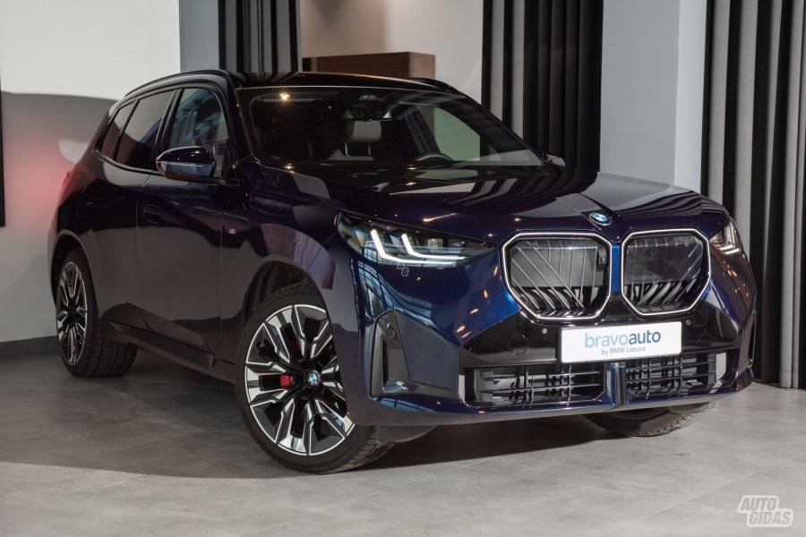 Blue BMW X3 2025 in Kaunas, with an engine capacity of 2.00 L and mileage of 12 thousand km for 59741 €, photo 5 on AUTOMOTO.COM.LV