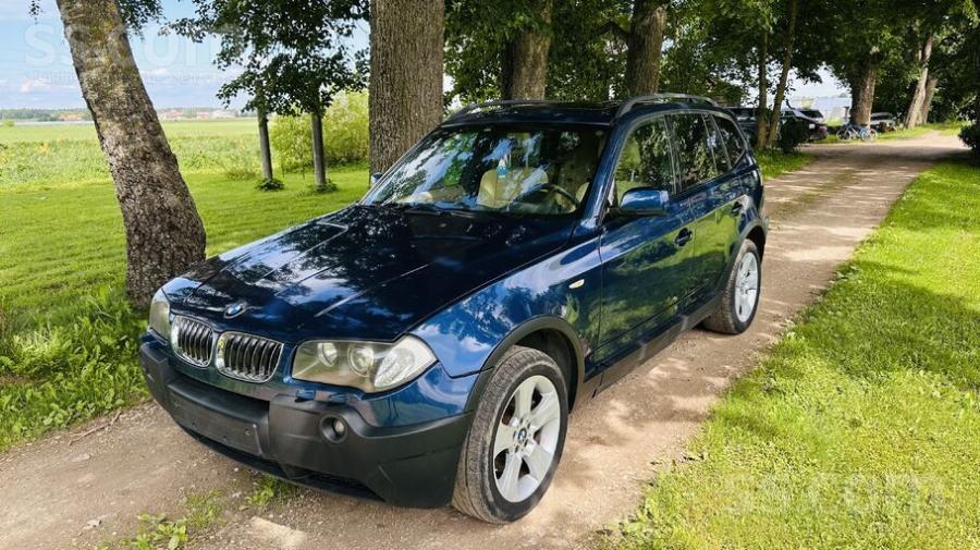 Zils BMW X3 2004 Bauska, ar dzinēja tilpumu 3.00 L un nobraukumu 345 tūkst. km par 2300 €, foto 1 vietnē AUTOMOTO.COM.LV