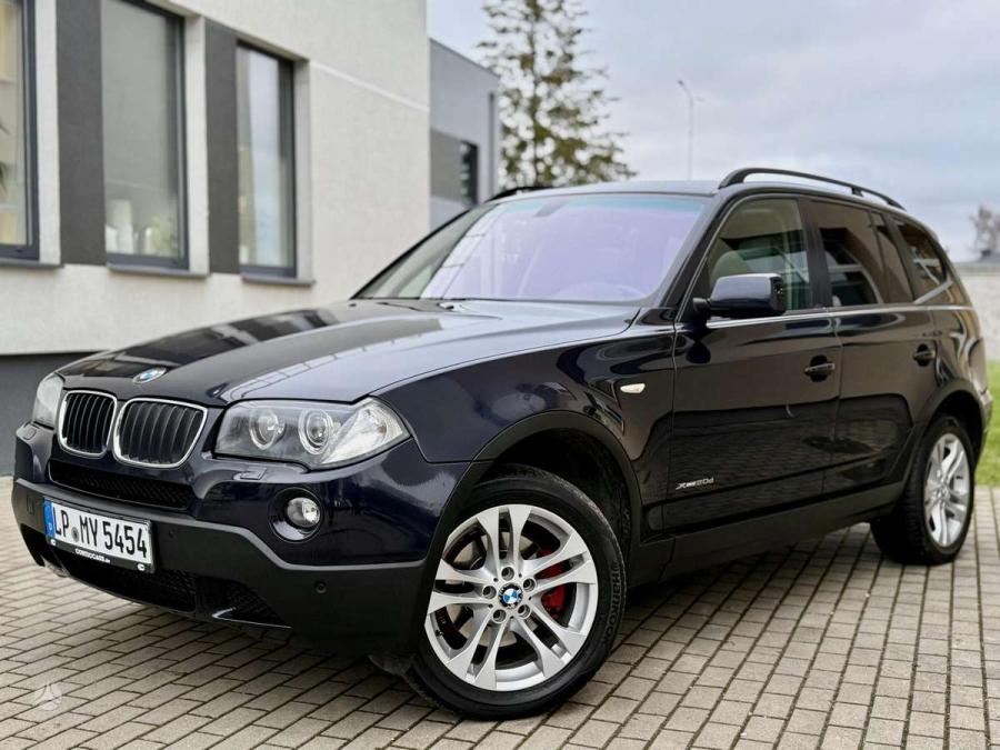 Blue BMW X3 2009 in Kaisiadorys, with an engine capacity of 2.00 L and mileage of 216 thousand km for 4450 €, photo 1 on AUTOMOTO.COM.LV