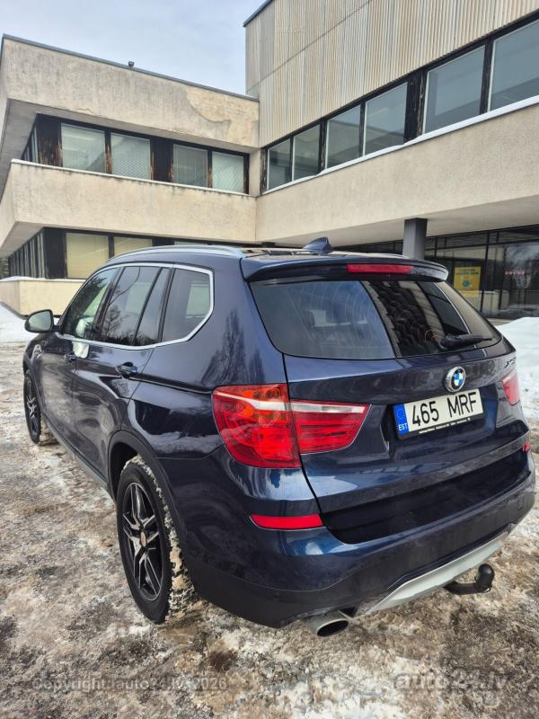 Blue BMW X3 2017 in Tallinn, with an engine capacity of 2.00 L and mileage of 116 thousand km for 21500 €, photo 1 on AUTOMOTO.COM.LV