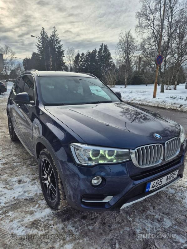 Blue BMW X3 2017 in Tallinn, with an engine capacity of 2.00 L and mileage of 116 thousand km for 21500 €, photo 2 on AUTOMOTO.COM.LV