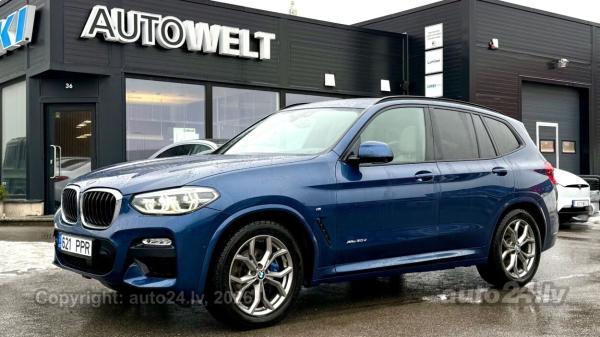 Blue BMW X3 2018 in Tallinn, with an engine capacity of 3.00 L and mileage of 0 thousand km for 26990 €, photo 10 on AUTOMOTO.COM.LV