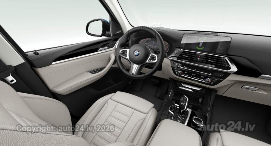 Blue BMW X3 2021 in Tartu, with an engine capacity of 2.00 L and mileage of 58 thousand km for 37900 €, photo 5 on AUTOMOTO.COM.LV